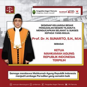 Ucapan Kepada Prof. Dr. H. Sunarto, S.H., M.H. | Pengadilan Negeri Tilamuta